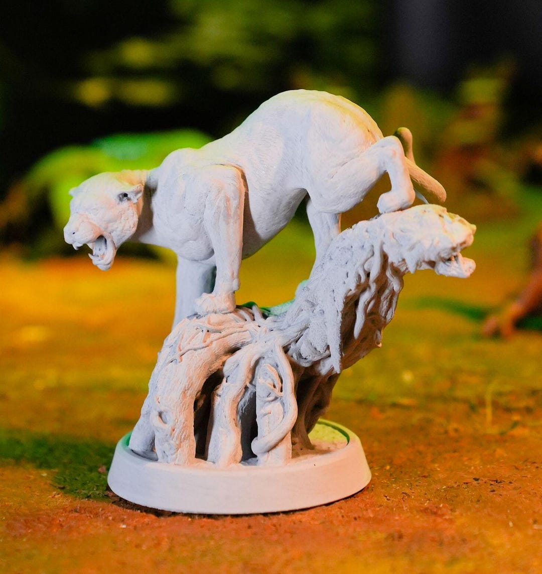 Jaguar, Miniature, Forest, Swamp, Witches of Sommar, 3D Print, DND ...