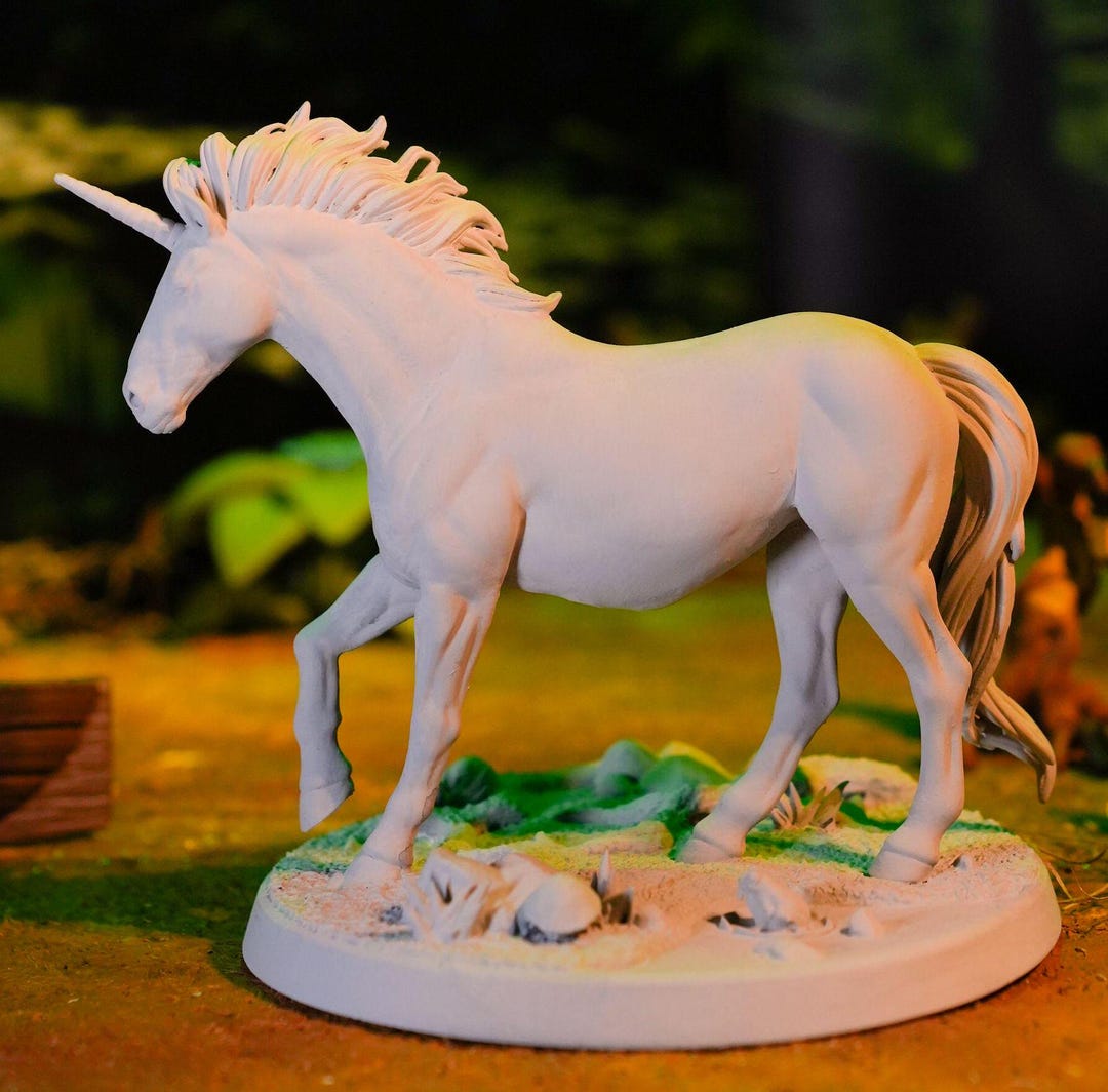 Unicorn, Enemy, Miniature, Witches of Sommer, 3D Print, DND Miniature ...