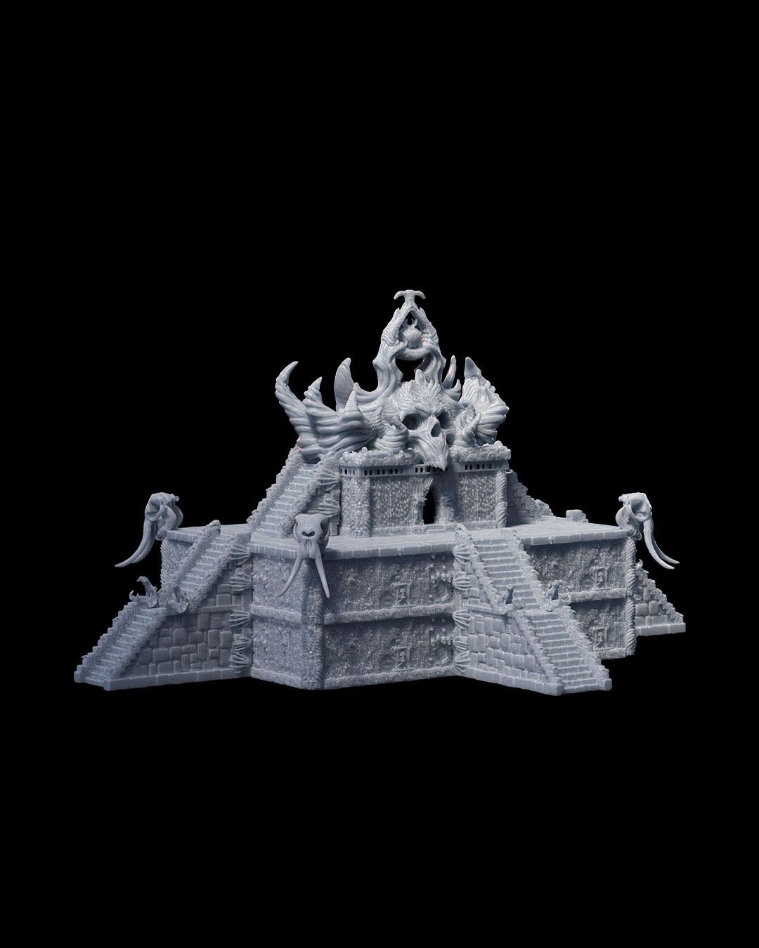 The Dark Ziggurat, Miniature, Necromancer, 3D Print, DND Miniature, Fantasy Miniature, Tabletop ...