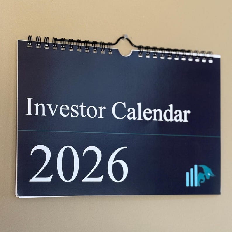 2026 Investor and Trader Wall Calendar – Finance Planner, Stock Market ...