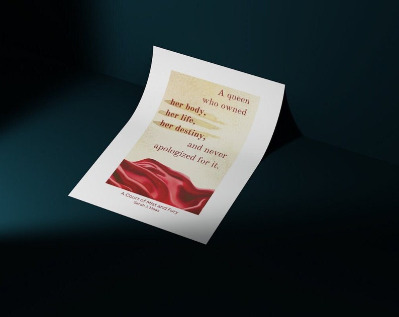 A Court of Mist and Fury ACOMAF/ACOTAR by Sarah J Maas Digital Art ...