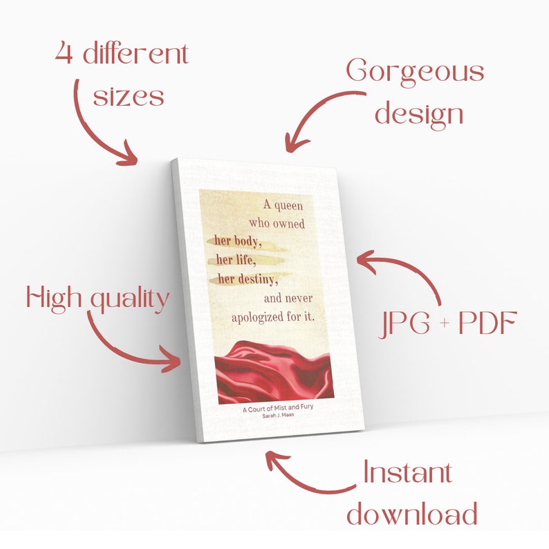 A Court of Mist and Fury ACOMAF/ACOTAR by Sarah J Maas Digital Art ...