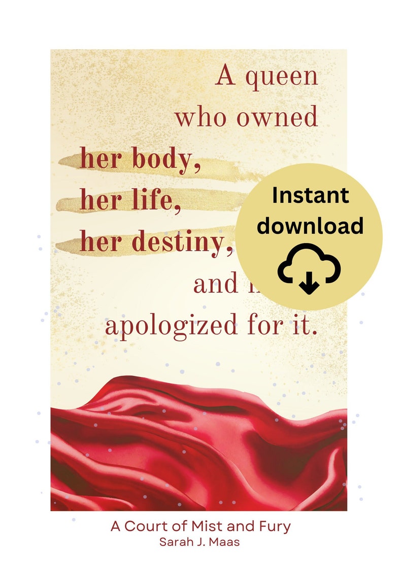 A Court of Mist and Fury ACOMAF/ACOTAR by Sarah J Maas Digital Art ...