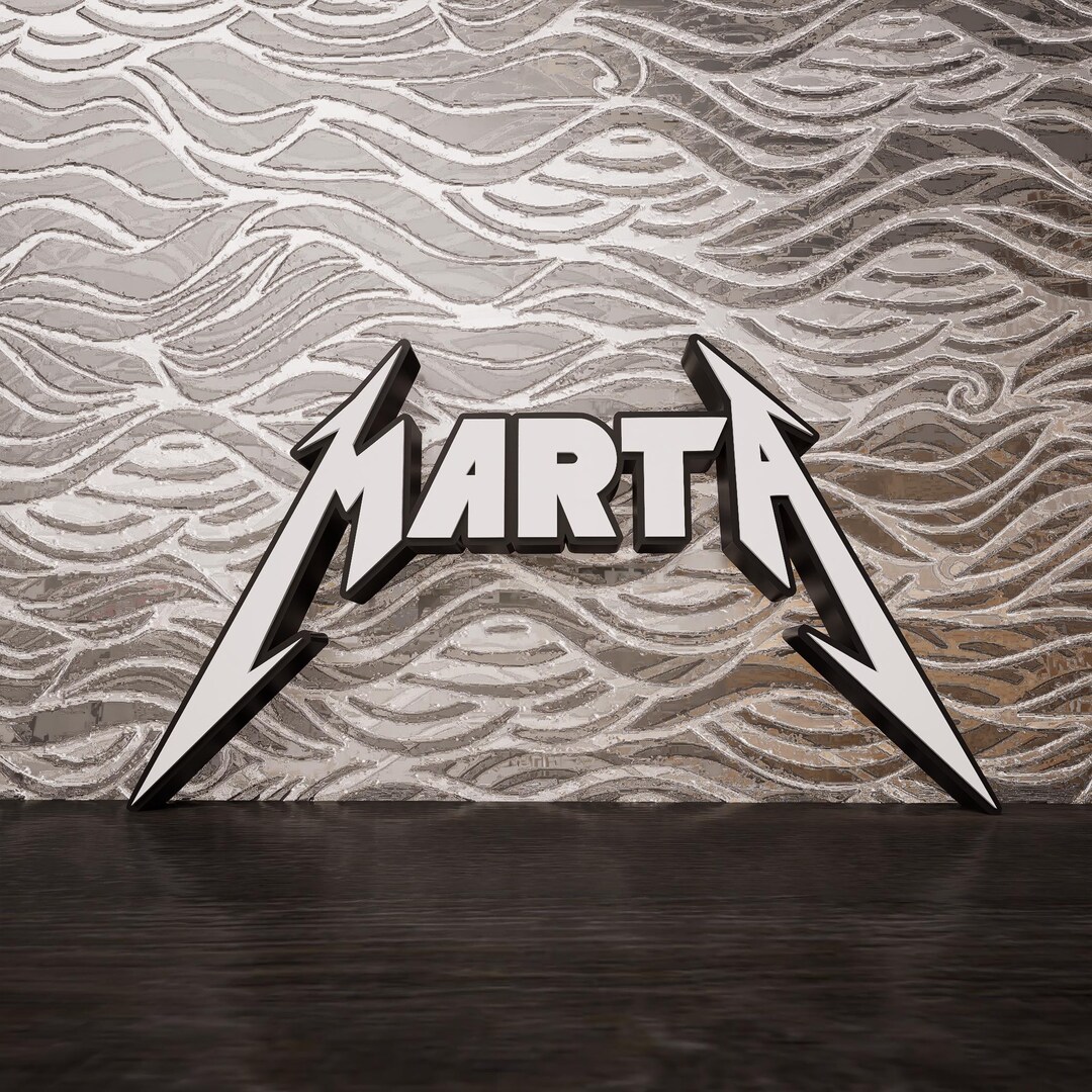 Custom Metallica Logo Sign. Perfect for Rock Fans, Personalized Gifts ...