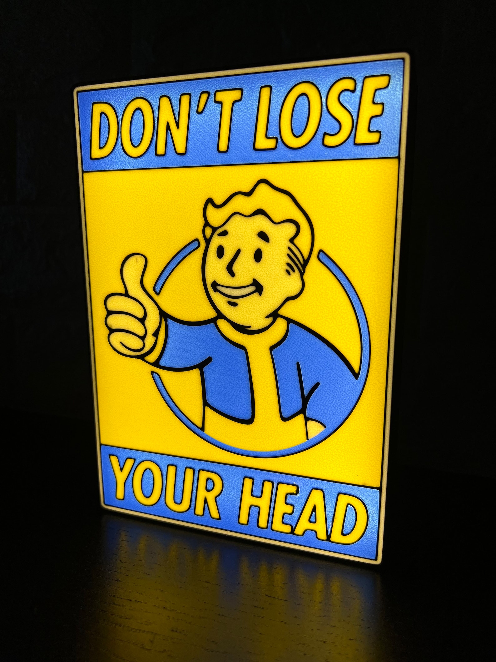 Fallout, Don't Lose Your Head" Sign. Perfect for Fans, Gaming Decor ...