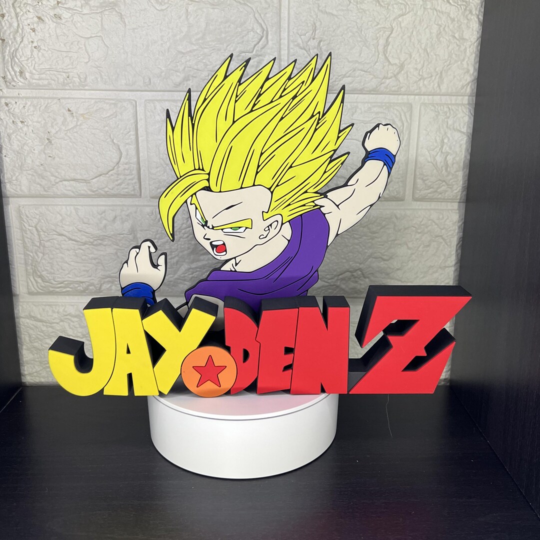 Personalized Dragon Ball Name Sign - Various Characters - Birthday Gift ...