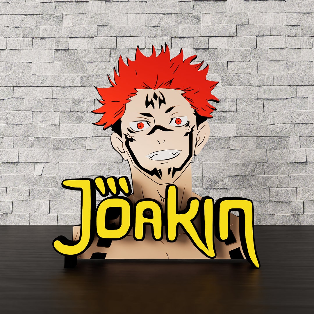 Custom Sukuna With Your Name Logo Sign From Jujutsu Kaisen. Perfect for ...