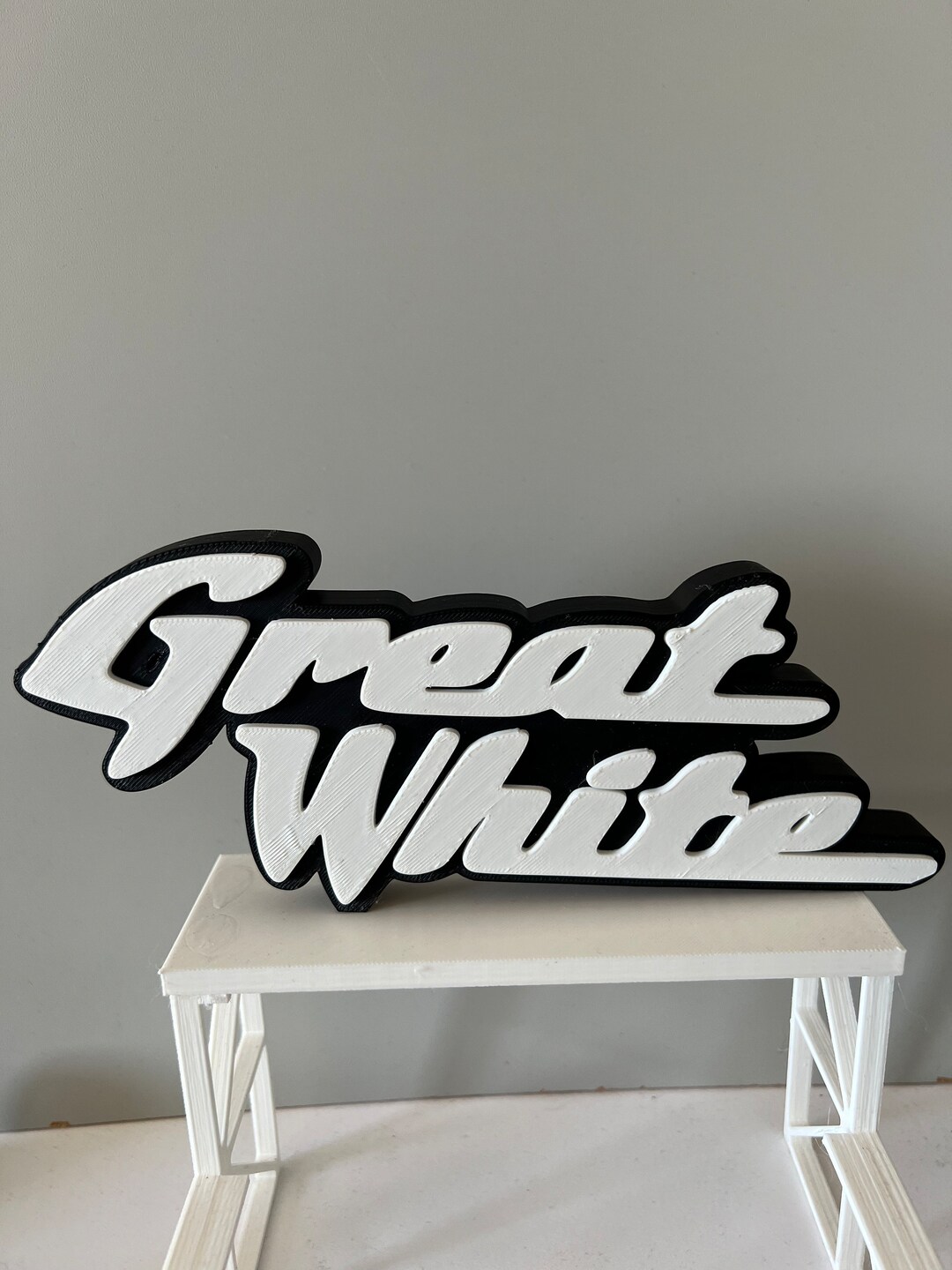 Great White 3D Logo - Etsy