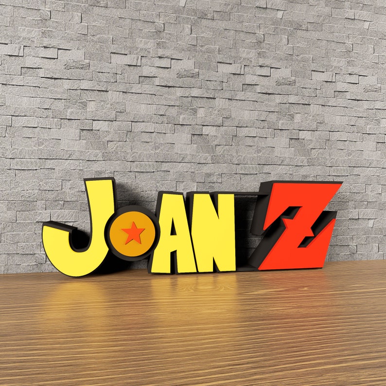 Logo Dragon Ball personnalisé avec votre nom. Parfait pour les fans d ...