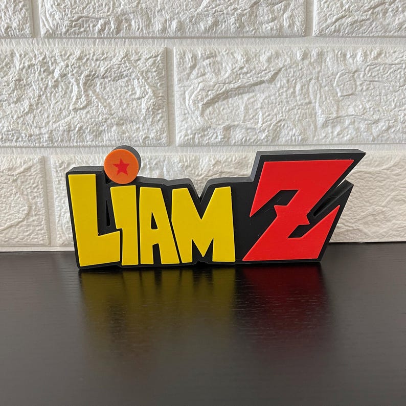 Logo Dragon Ball personnalisé avec votre nom. Parfait pour les fans d ...