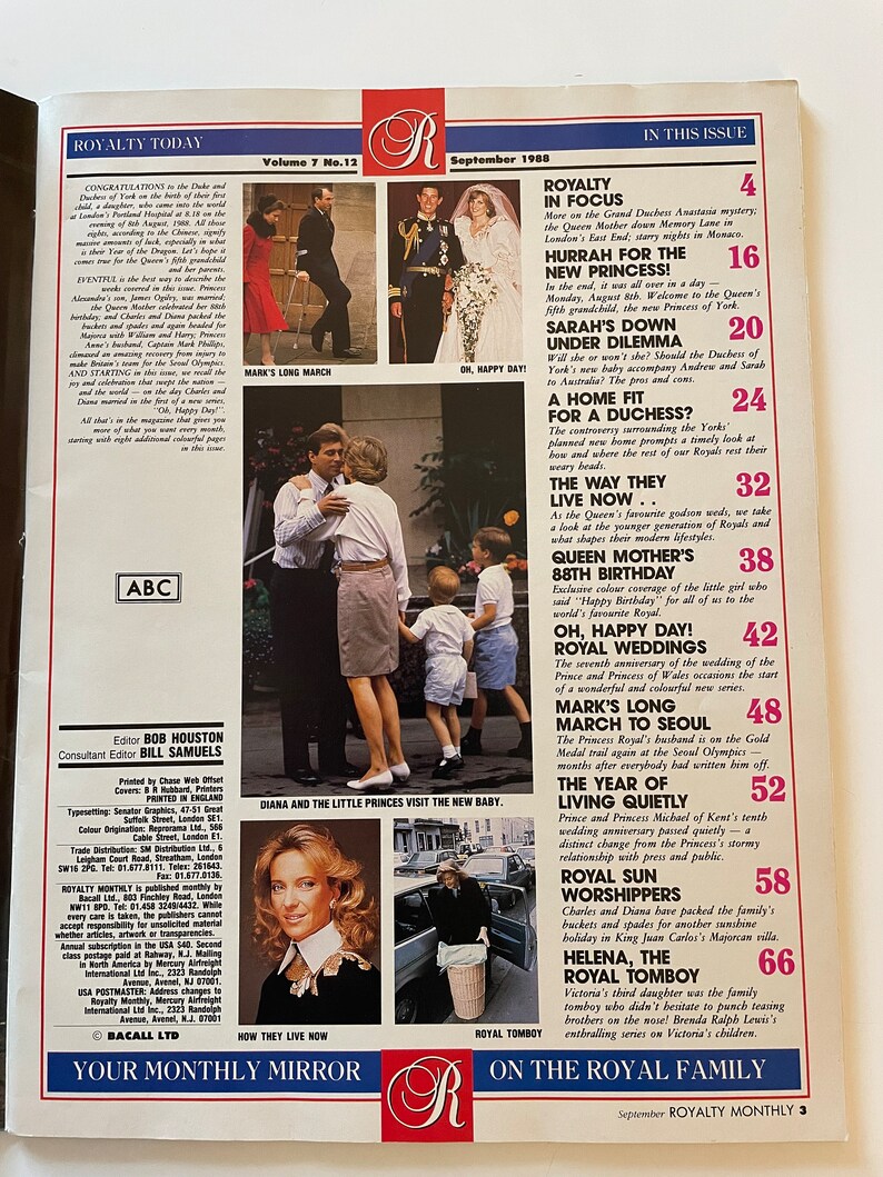 September 1988 Royalty Monthly Magazine - Etsy