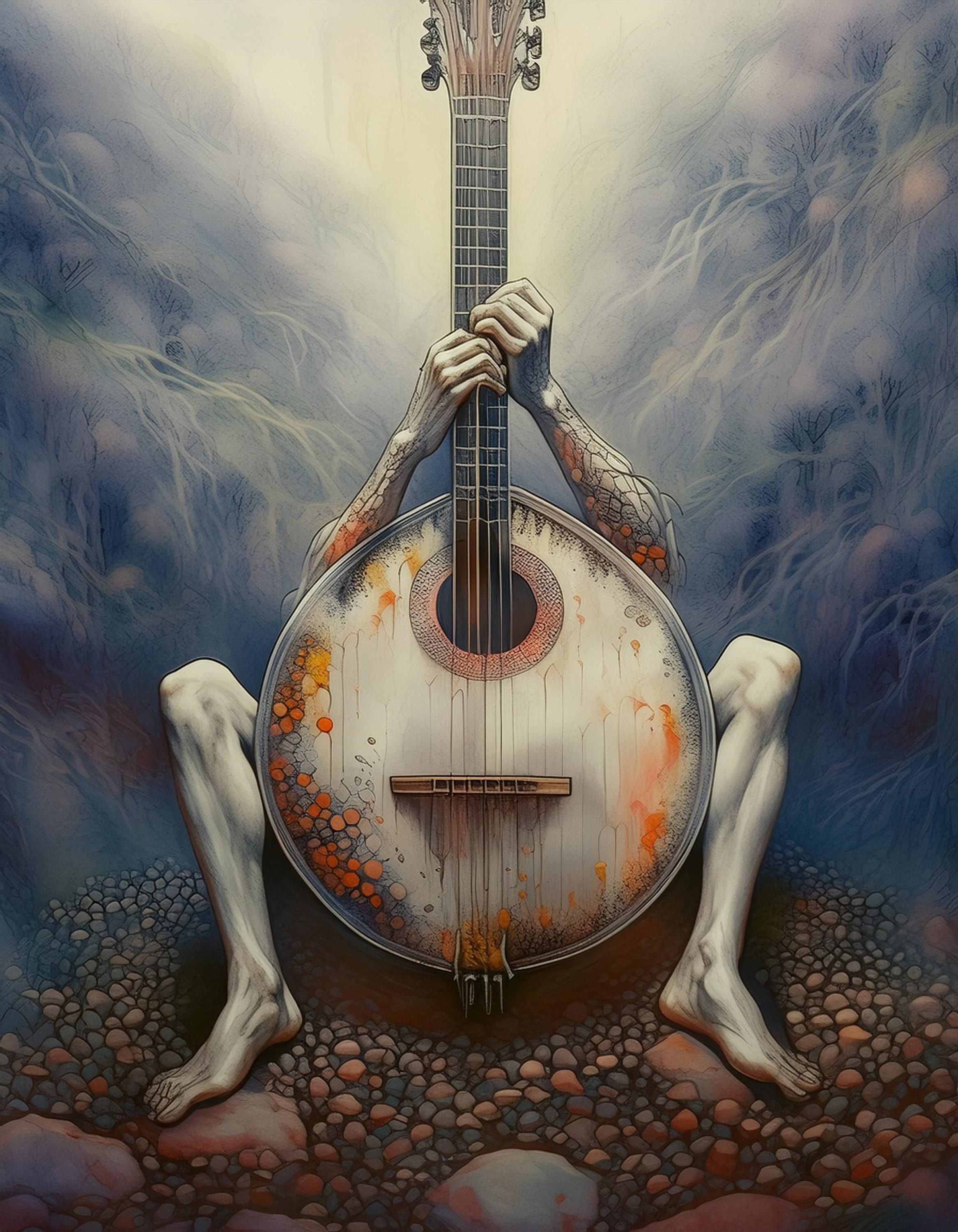 Melody of Embrace: Bringing Digital Abstract Art to Life abstractart ...