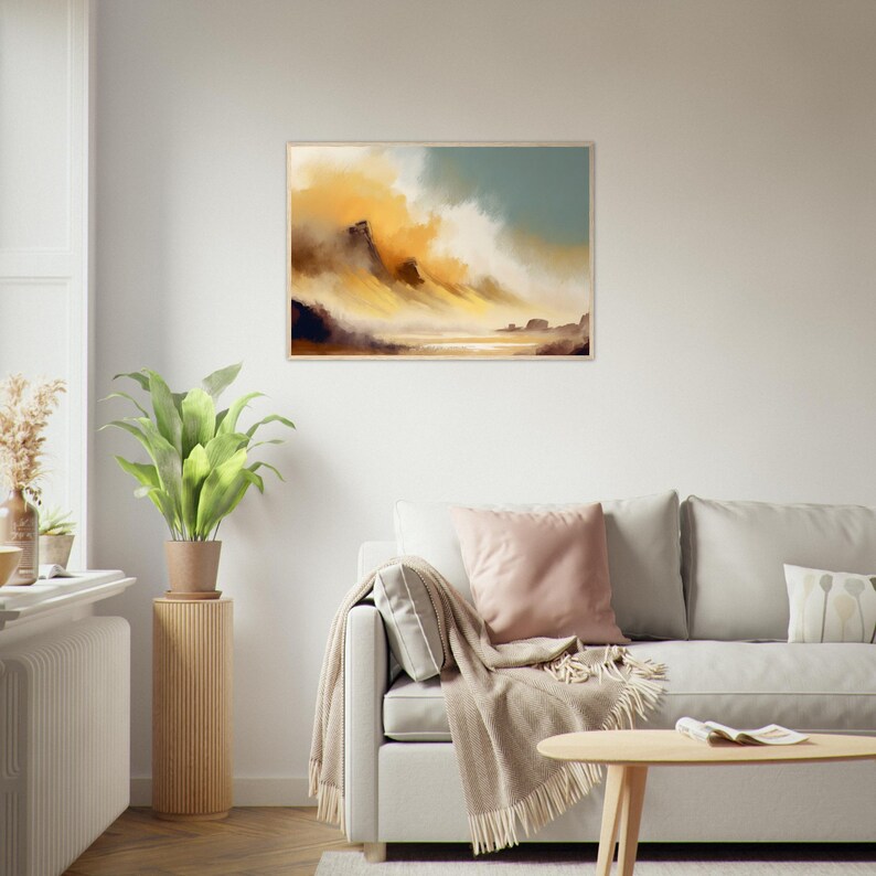 Sandstorm Digital Acrylic Painting on Museum-quality Matte Paper Wooden ...
