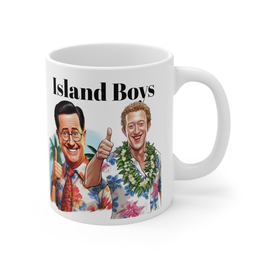 Island Boys Mug Mark Zuckerberg, Stephen Colbert, Brian Williams, and ...