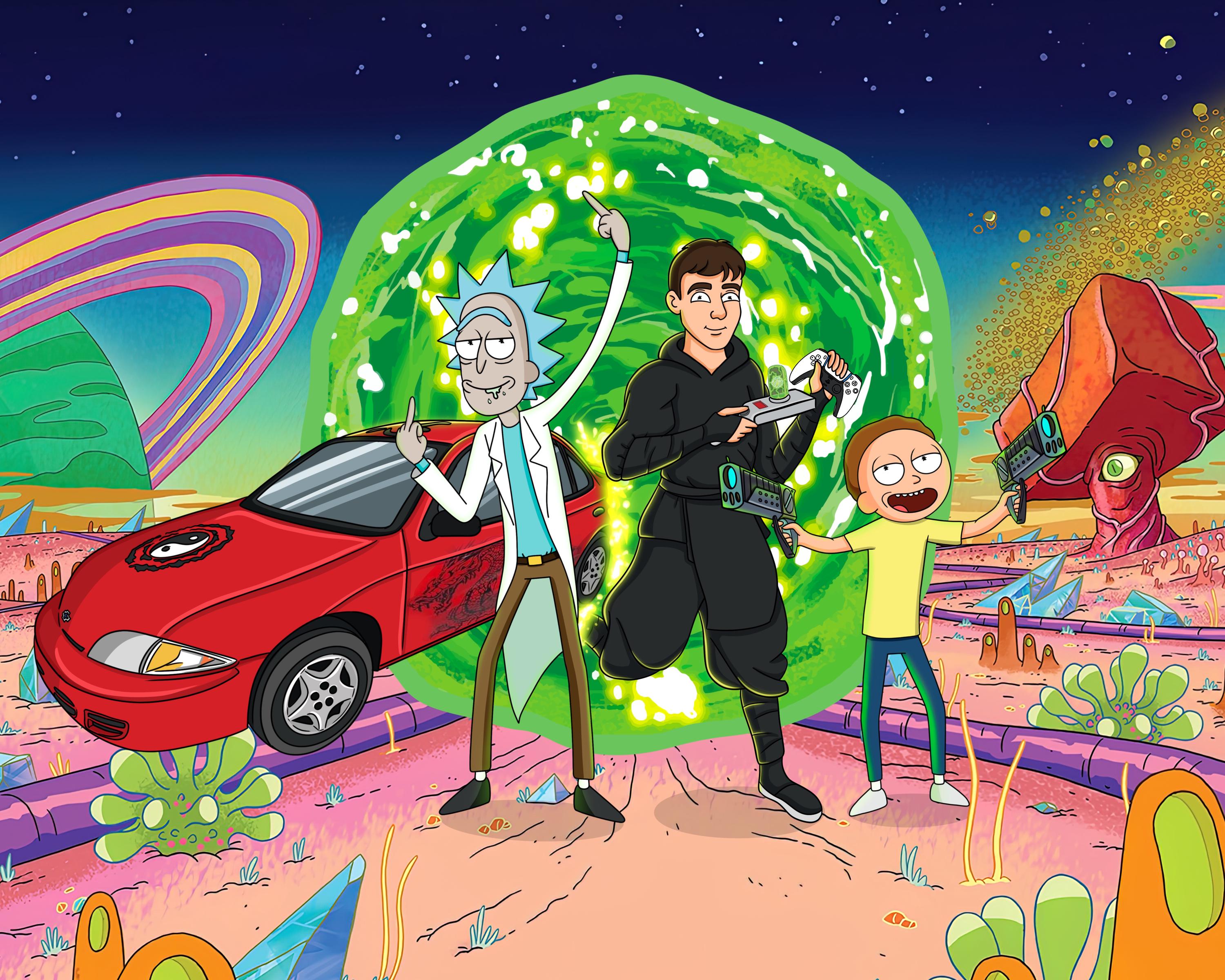 Custom Rick and Morty Style Portrait | Cartoon Family Illustration ...