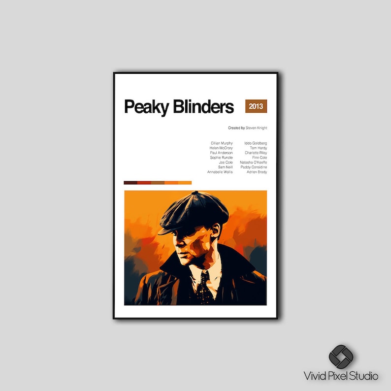 Peaky Blinders - TV Show Poster, Downloadable Wall Art, Minimalist Art ...