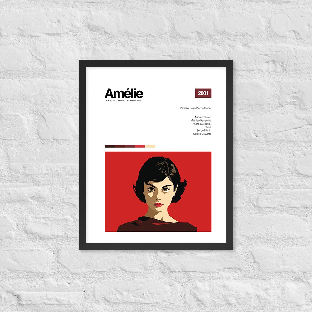 Amélie Movie Poster, Downloadable Wall Art, Minimalist Movie Art, High ...