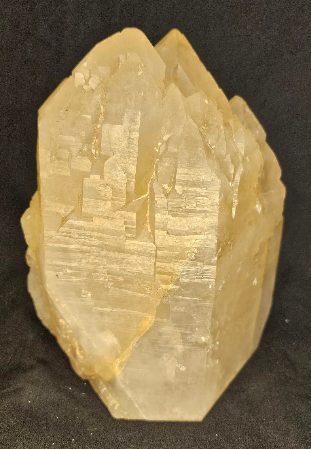 XL Natural Light Citrine Cathedral Quartz - Etsy