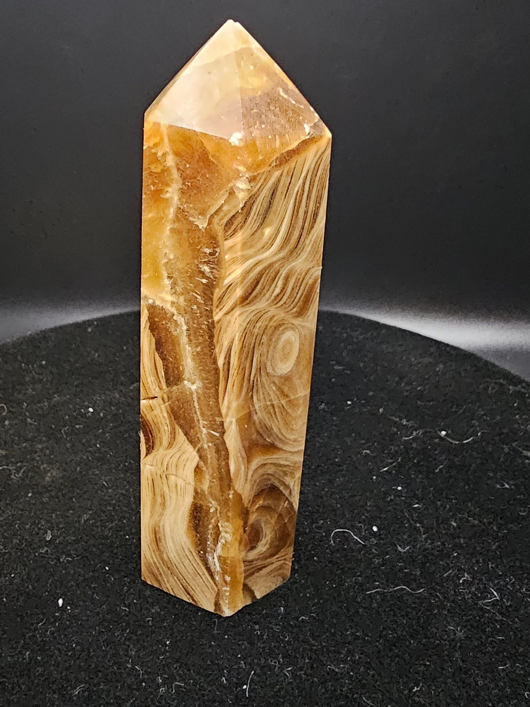 Coffee Calcite Polished Tower - Etsy