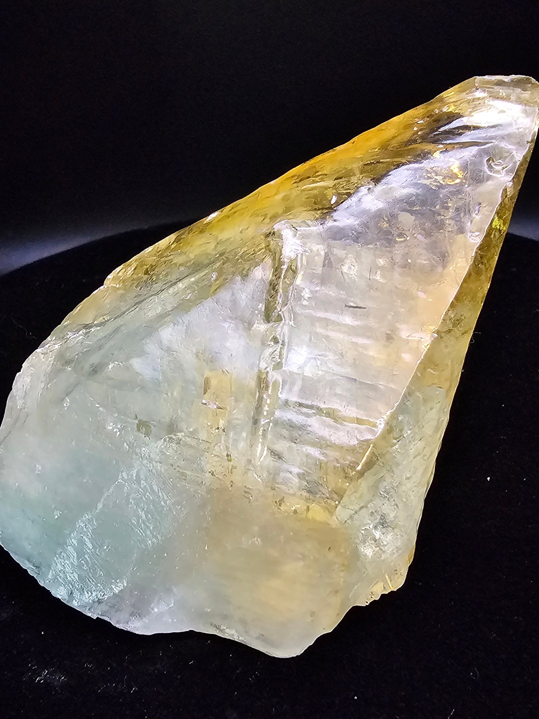 Natural Calcite Specimen - Yellow and Blue Gradient - Etsy