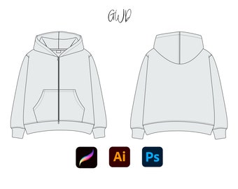 Full Zip Hoodie Mockup - Etsy