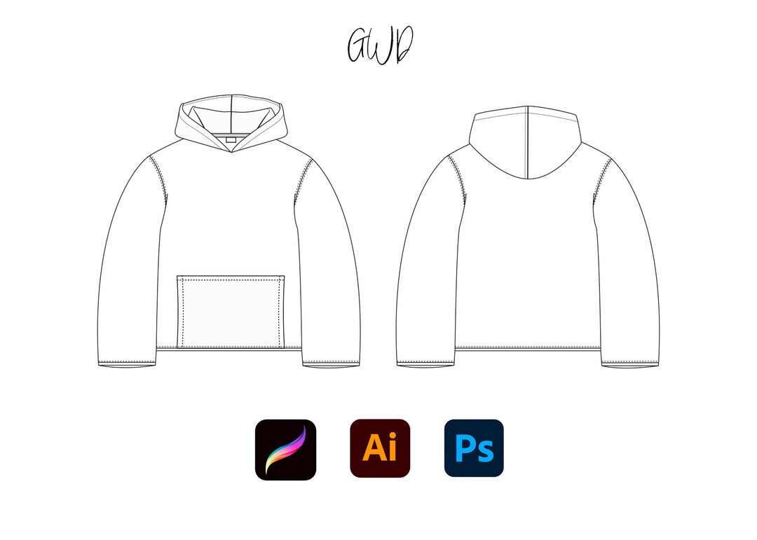 Box Shape Pullover Hoodie Mockup - Etsy