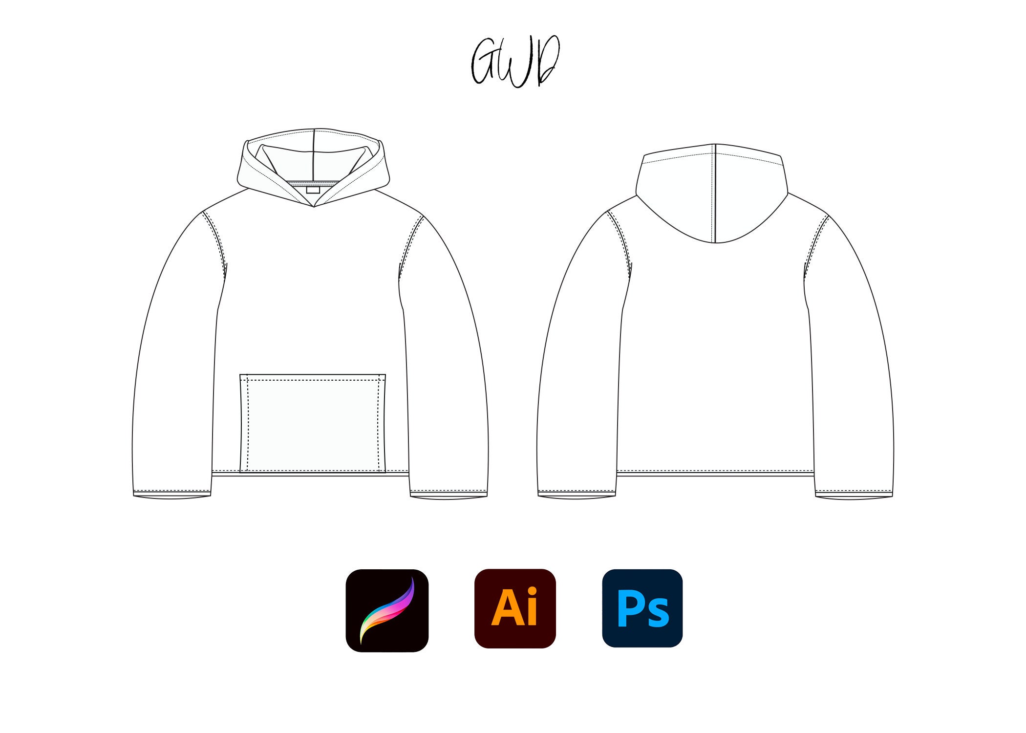 Box Shape Pullover Hoodie Mockup - Etsy