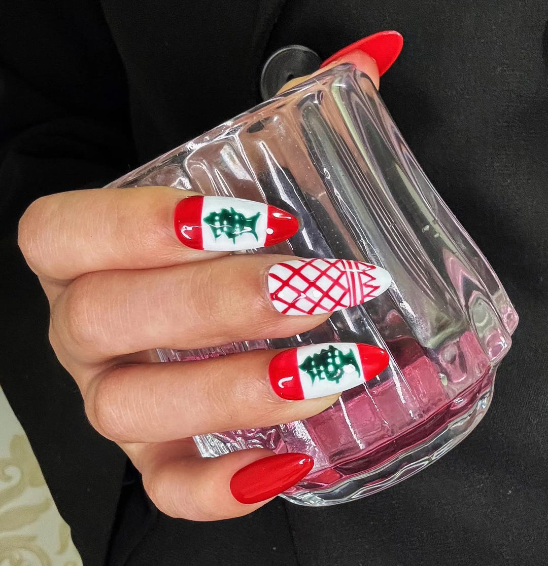 Lebanon Press on Nails Acrylic - Etsy