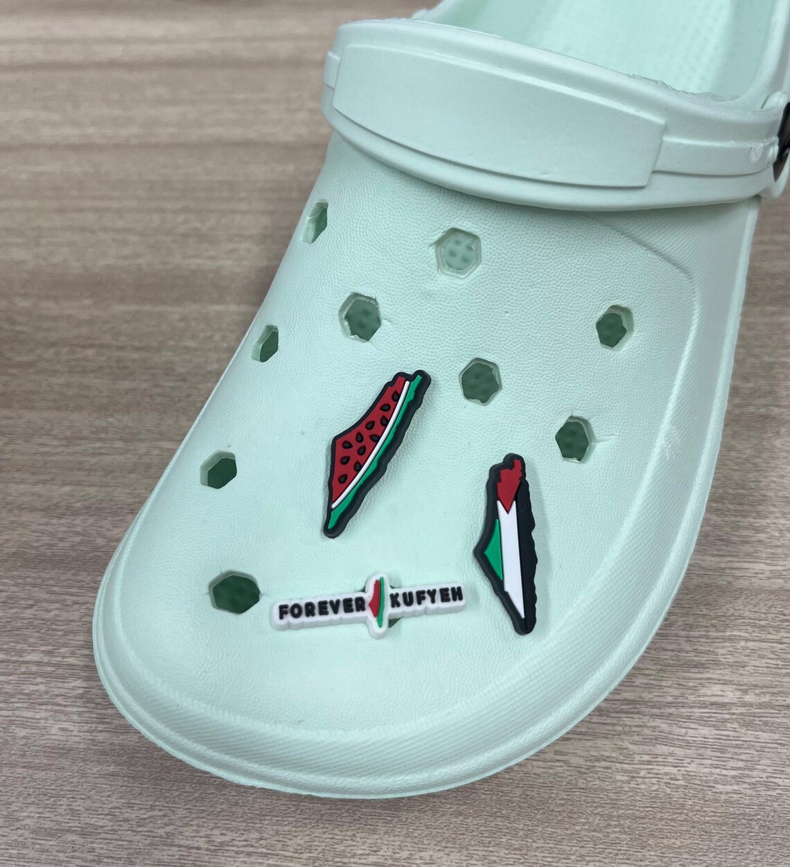 Crocs Charm Palestine Flag Map - Etsy