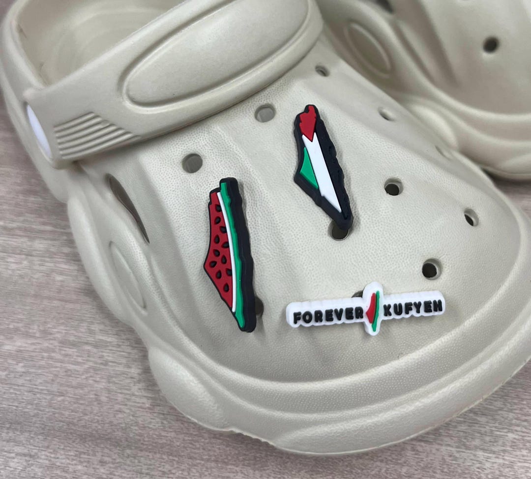 Crocs Charm Palestine Flag Map - Etsy