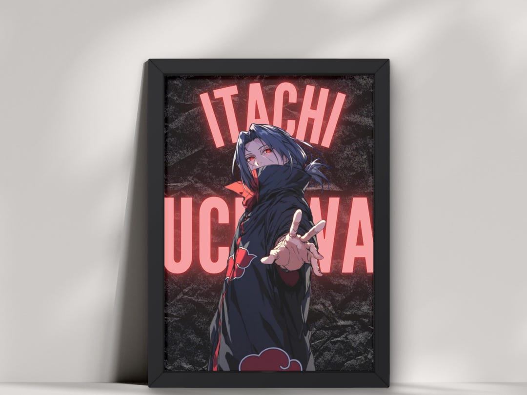 Itachi Uchiha Print Poster / Manga Anime Wall Art / Gaming Room Home ...