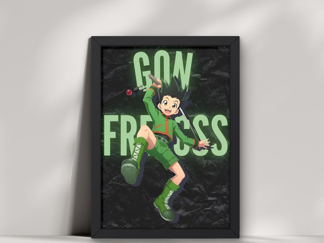Gon Freecss Print Poster / Manga Anime Wall Art / Gaming Room Home ...