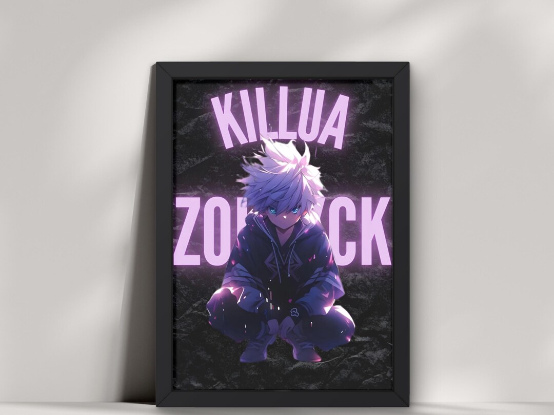 Killua Zoldik Print Poster / Manga Anime Wall Art / Gaming Room Home ...