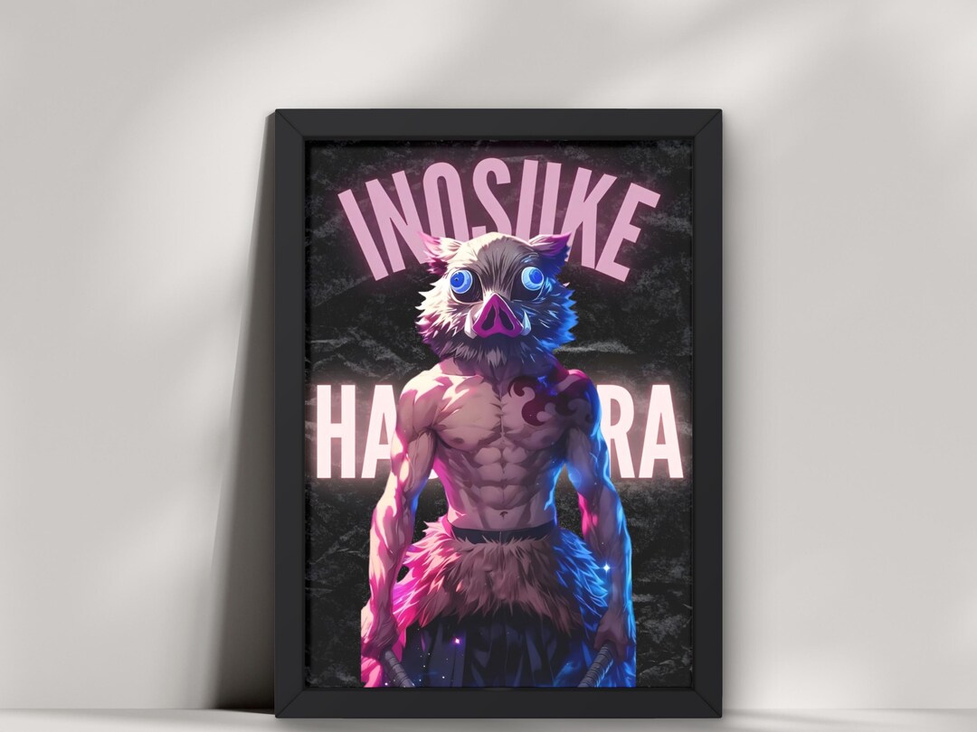 Inosuke Hashibira Print Poster / Manga Anime Wall Art / Gaming Room ...