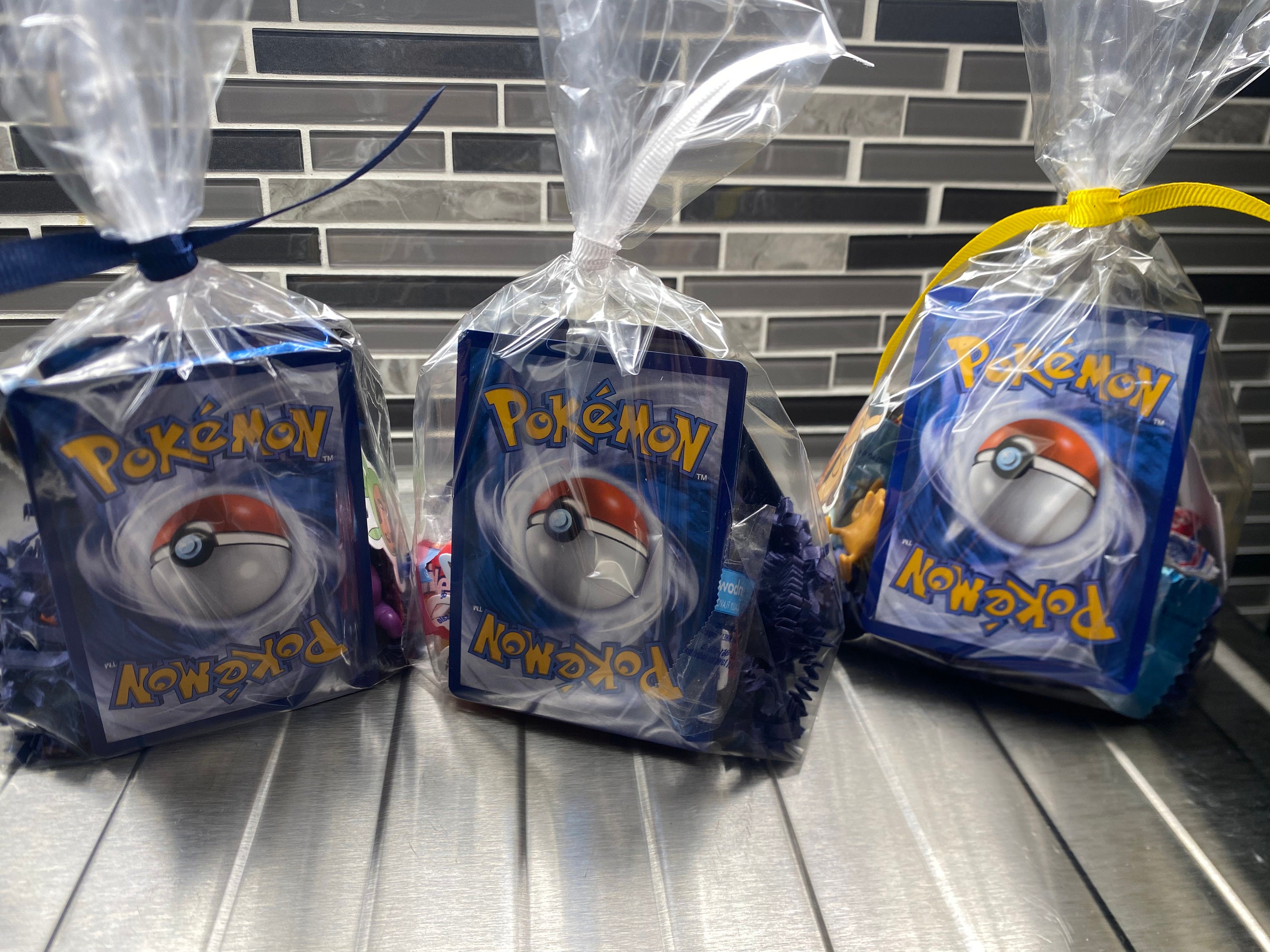 Pokémon Themed Kids Birthday Party Goodie Bags - Etsy