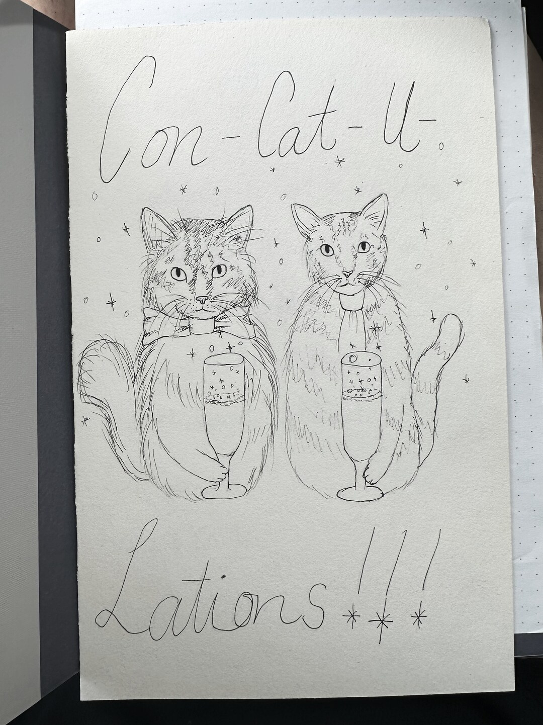 Personalised Greeting Card, Hand Drawn Illustration, Custom - Etsy