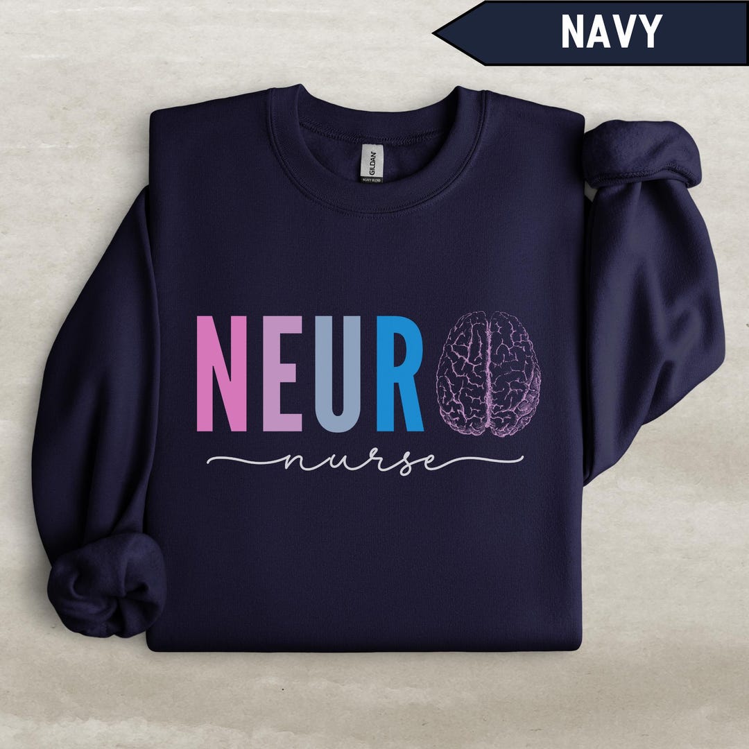 Neuro Nurse Sweatshirt, Custom Neuro Icu Nurse Sweater, Neurology Nurse ...