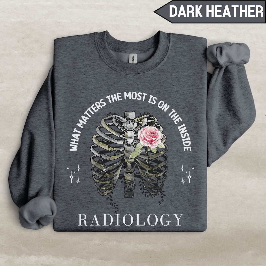 Radiology Sweatshirt, X-ray Floral Sweater, Rad Tech Crewneck ...
