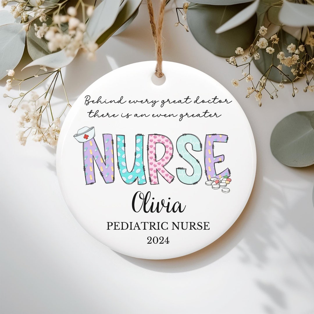 Personalized Pediatric Nurse Ornament, Custom Pediatric Nurse Ornament ...