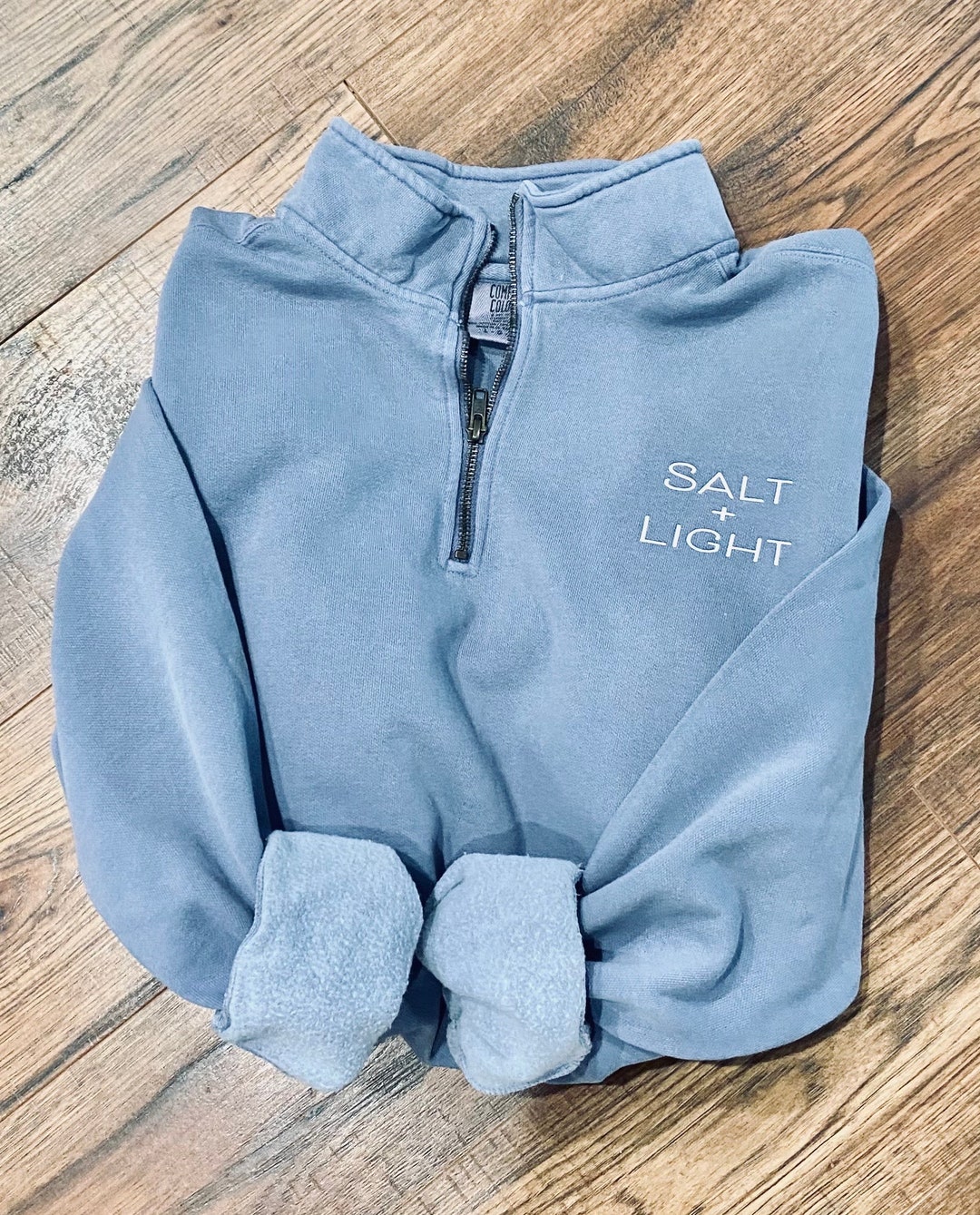 Quarter Zip Sweatshirt/salt and Light Shirt/custom Logo Quarter Zip ...
