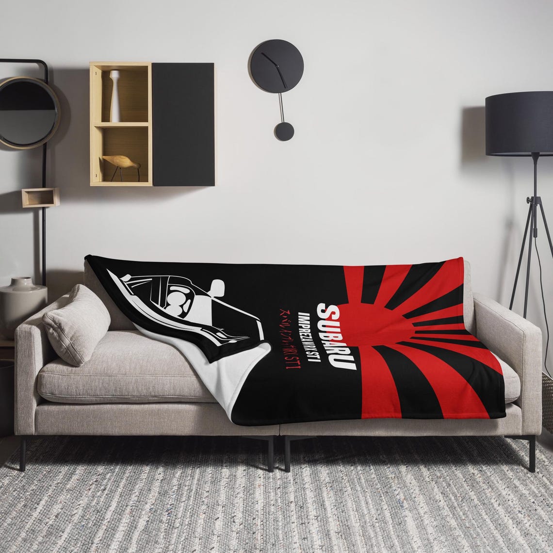 Subaru Wrx Sti Blobeye Throw Blanket - STI Blob Eye Accent Blanket ...