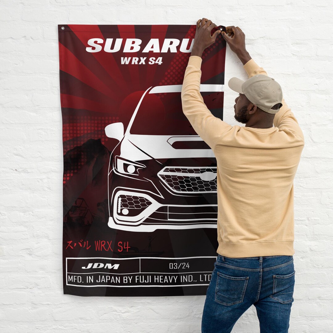 Subaru WRX S4 Flag- Wrx Cloth Banner- Subaru 2nd Gen VB Series - Wrx S4 ...