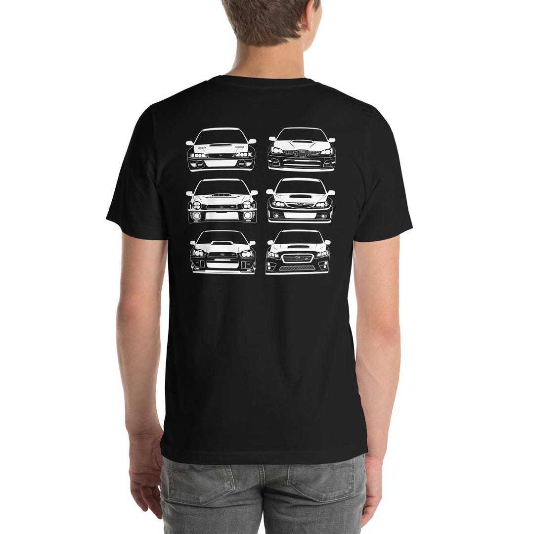 Subaru Wrx Sti Generations Unisex T-shirt - Impreza Wrx Sti Eye JDM ...