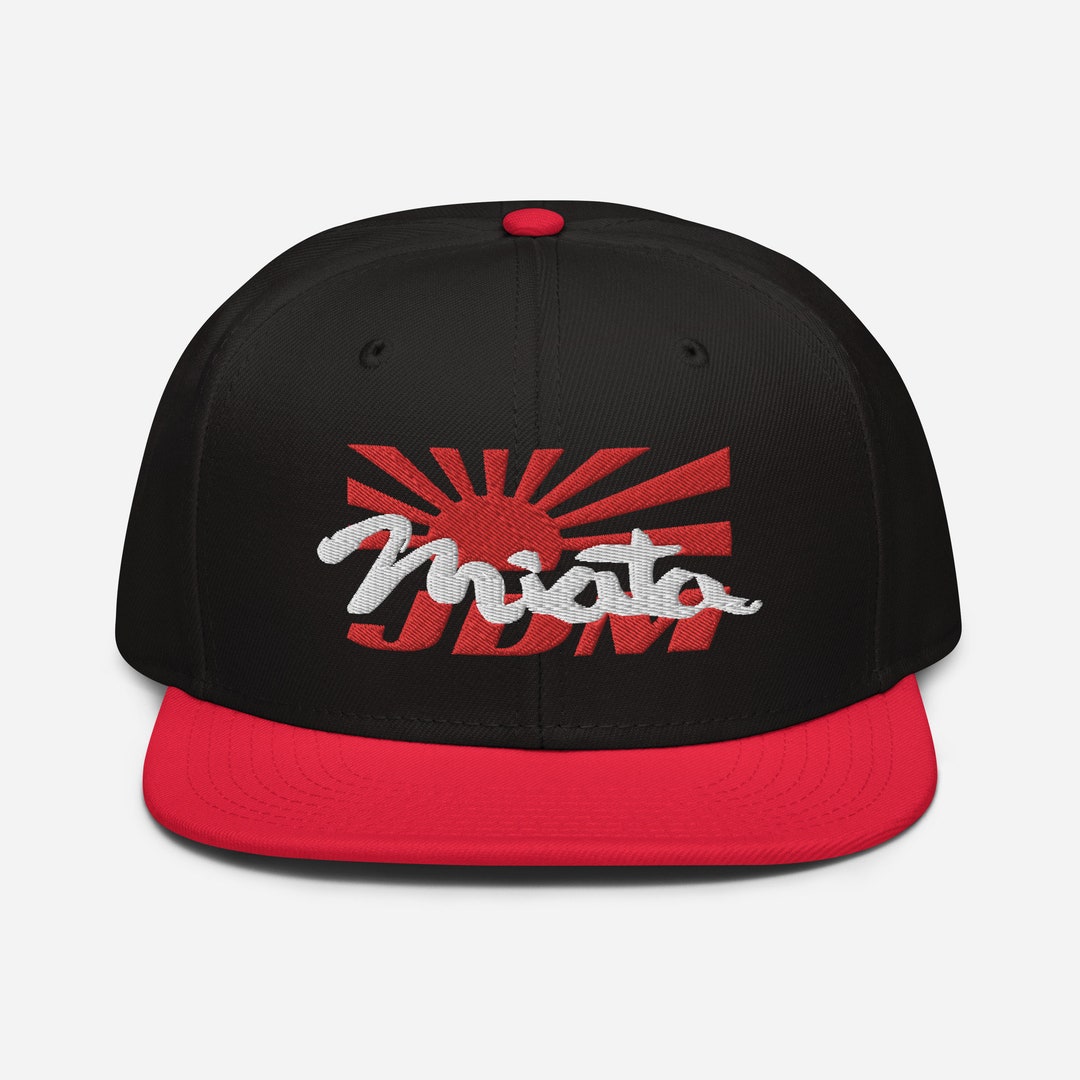 Mazda Miata MX-5 Unisex Flatbill Hat- Mazda Roadster JDM Hat- Miata NA ...