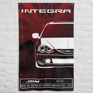 Honda Integra 4th Gen DC5 Flag- Acura RSX Banner- Integura JDM Car ...