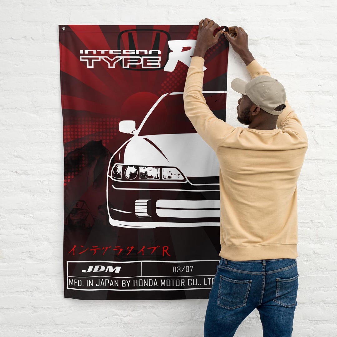 Honda Integra Type R 3rd Gen Flag- Acura Integra Banner- Integura JDM ...