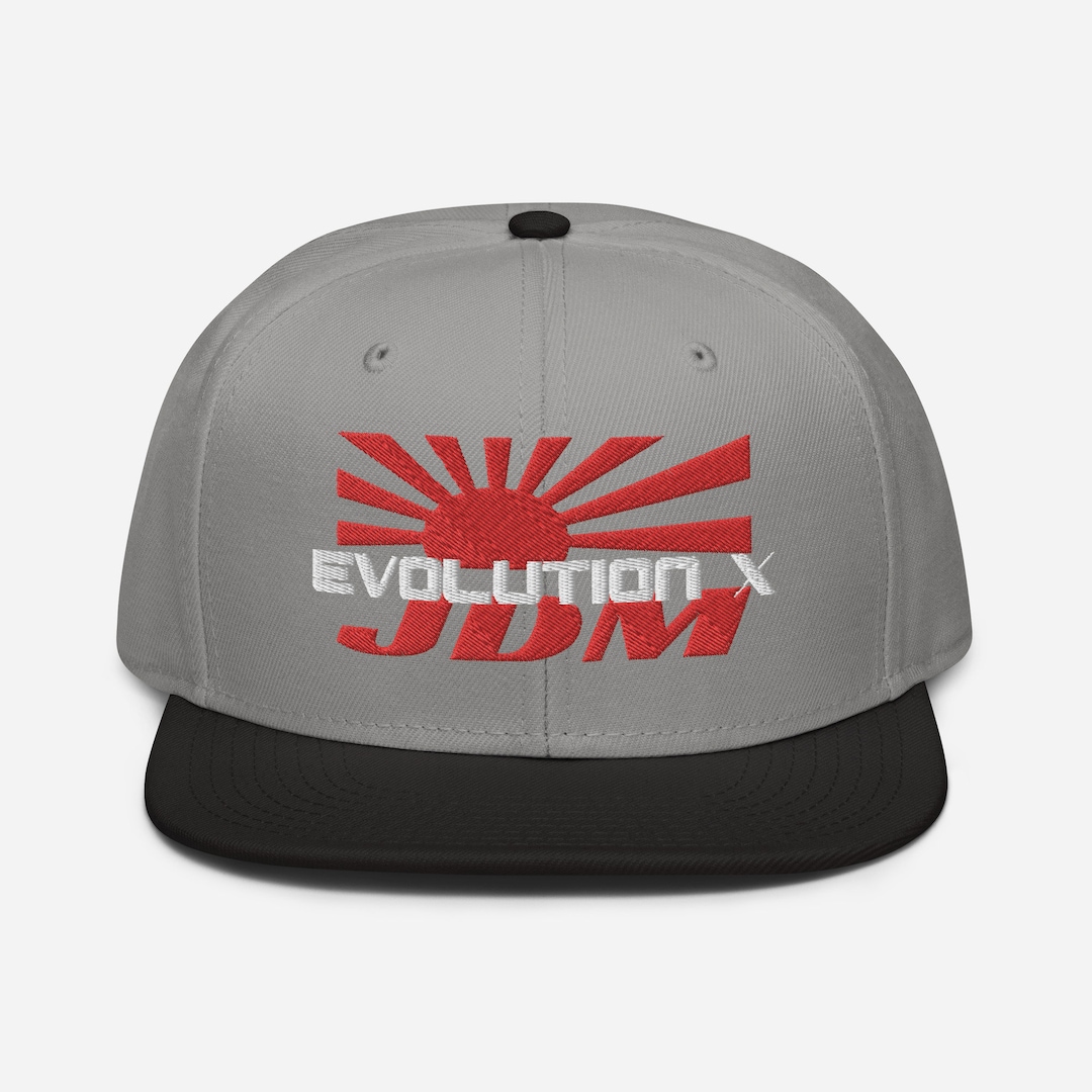 Mitsubishi Evolution X Unisex Flatbill Hat- Lancer Evo 10 JDM Hat ...
