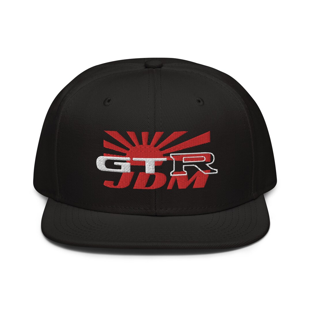 Nissan GT-R R35 Unisex Flatbill Hat- GTR35 JDM Hat- Nissan GTR Snapback ...