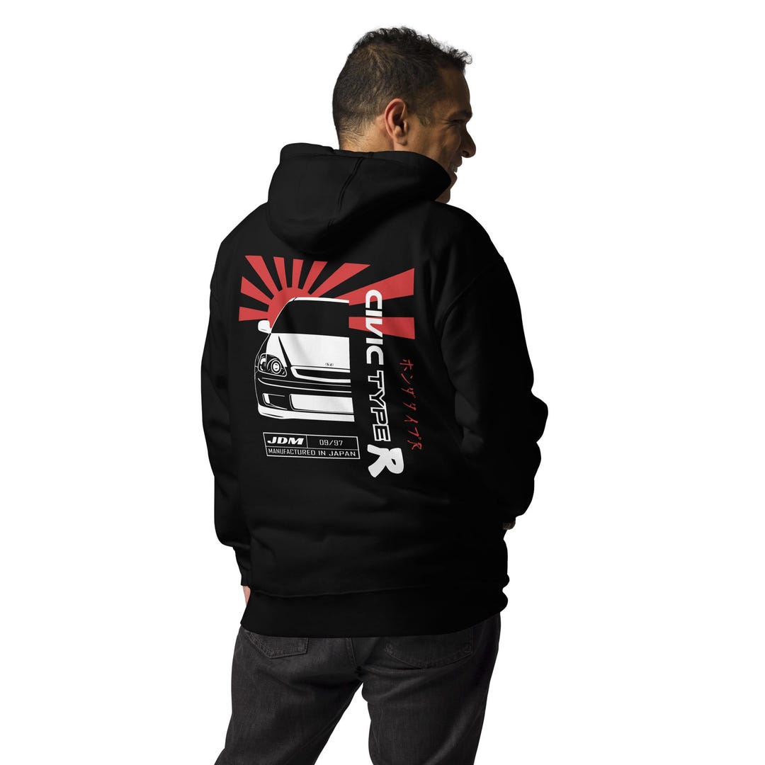 Honda Civic Type R Unisex Hoodie - Type R JDM Sweatshirt- Honda Type R ...