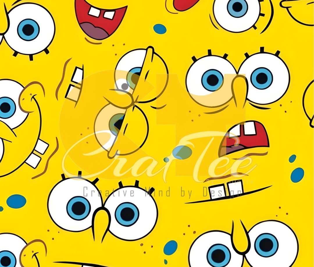 Spongebob Face PNG - Etsy